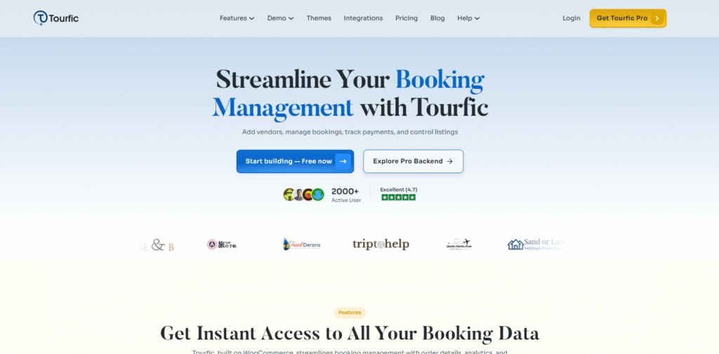 Online Booking Management and Data Analysis Tool | Tourfic