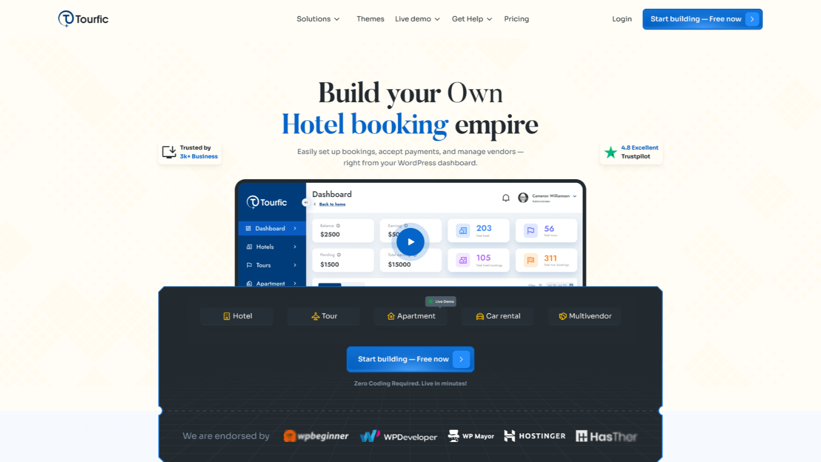 Tourfic - All in One WordPress Travel Booking Plugin for Hotels, Tours ...